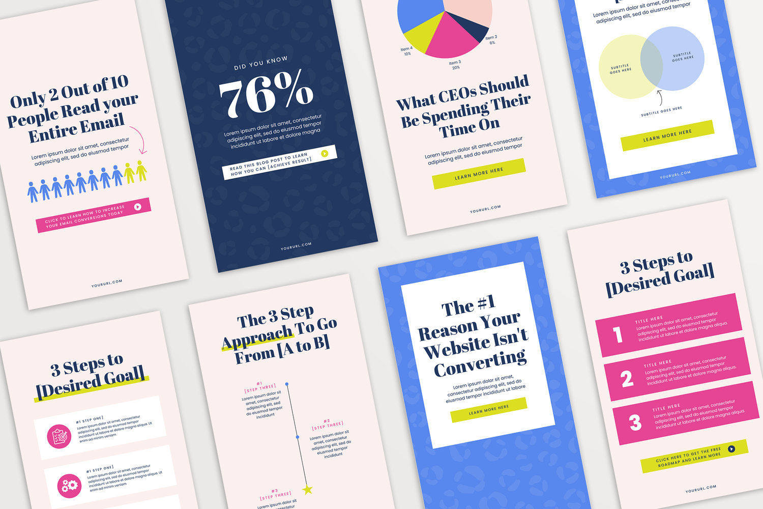 Splash Page Canva Website Template: Bright Collection — Creative ...