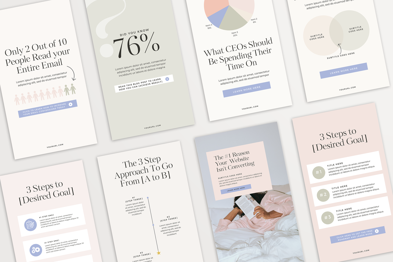 Splash Page Canva Website Template: Bright Collection — Creative ...