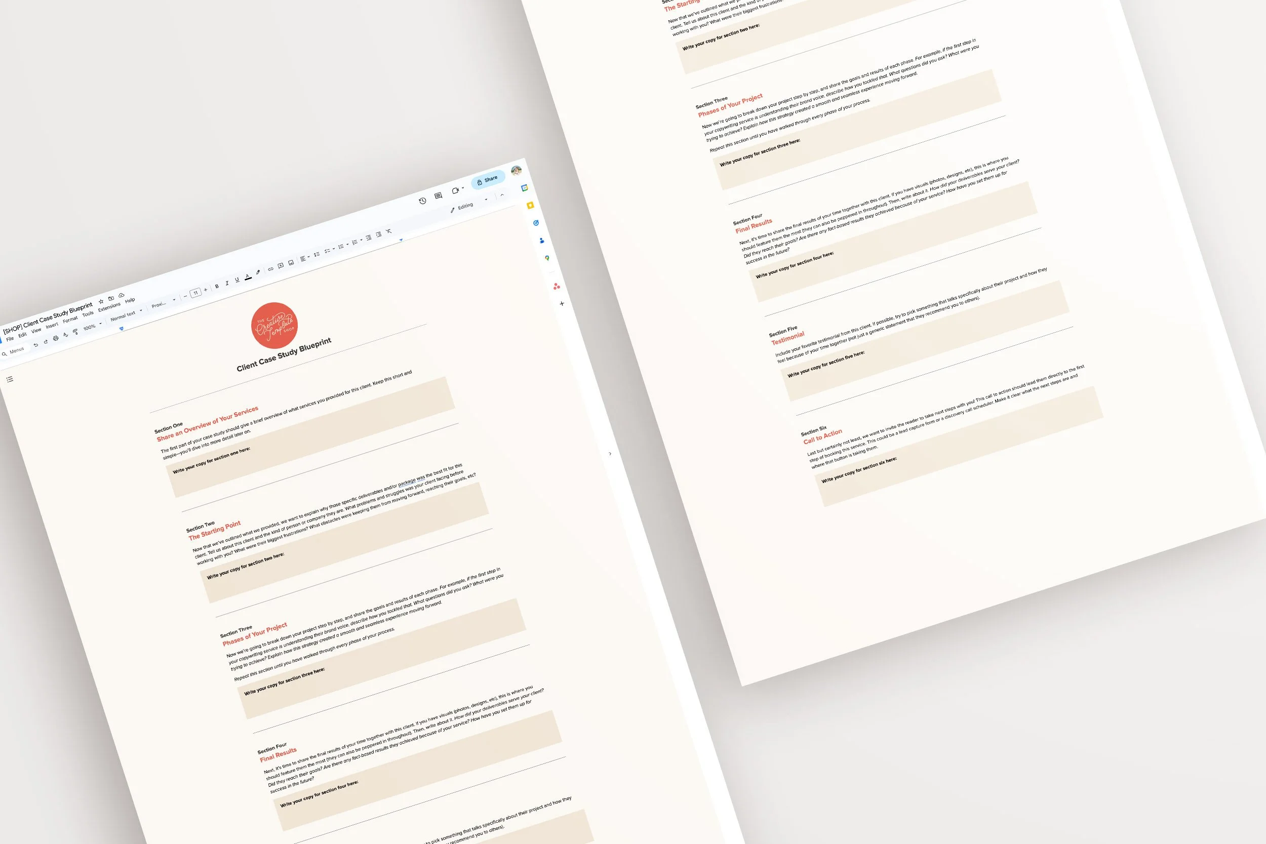 Client Onboarding Form Google Doc Template: Neutral Collection ...