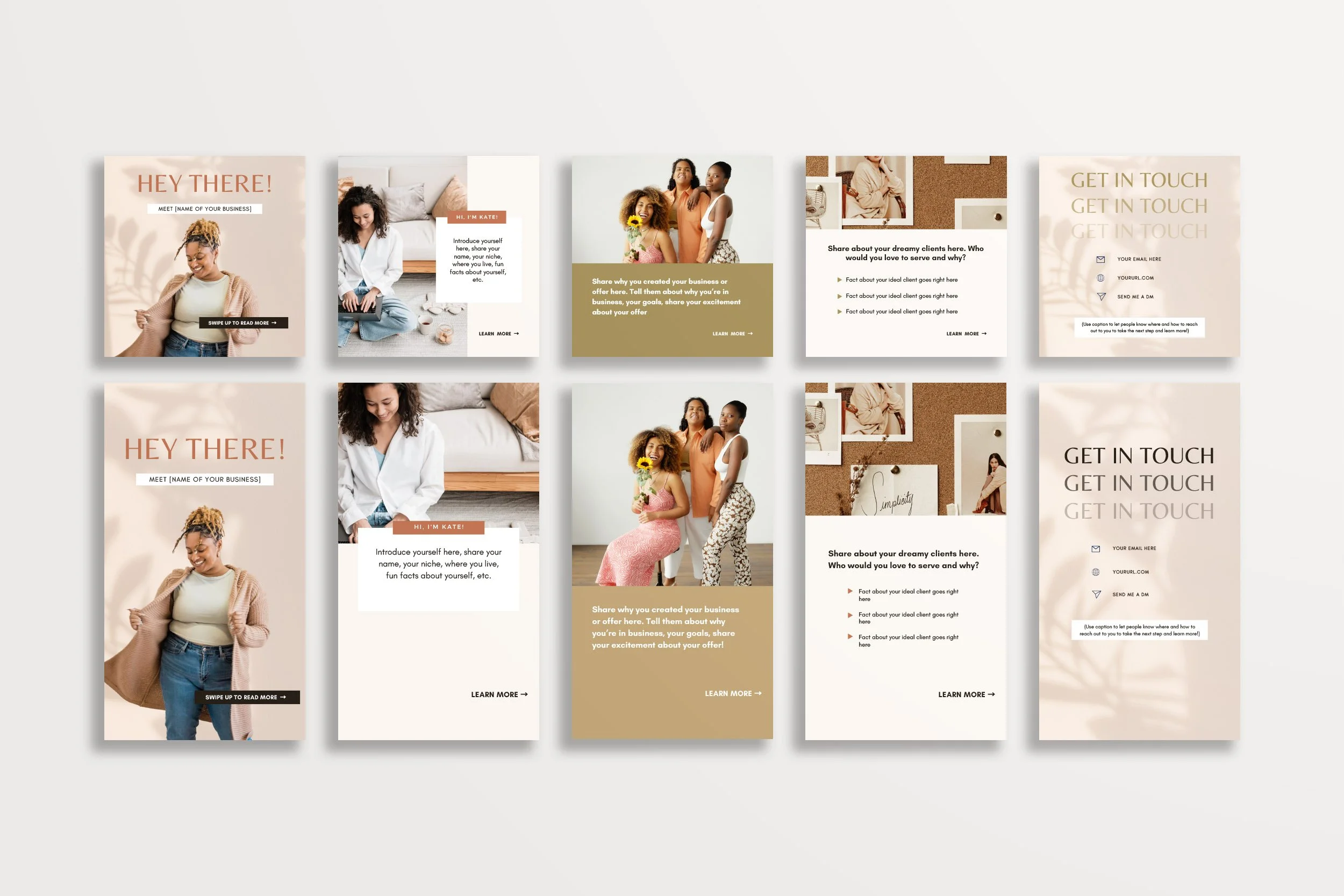 Boho Email Newsletter Header Graphics Canva Template: Neutral ...