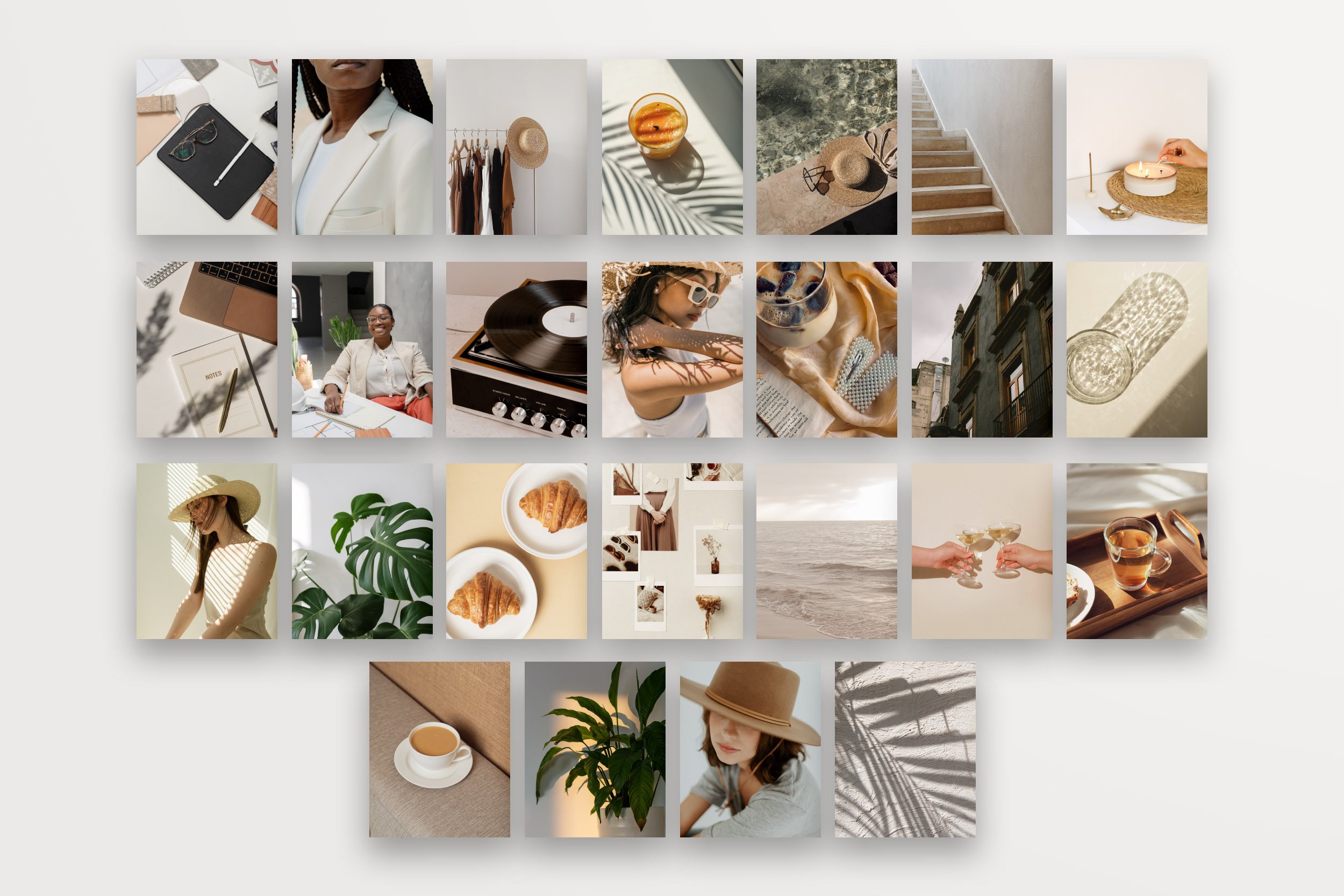 Nurture Marketing Social Media Canva Templates: Neutral Collection ...