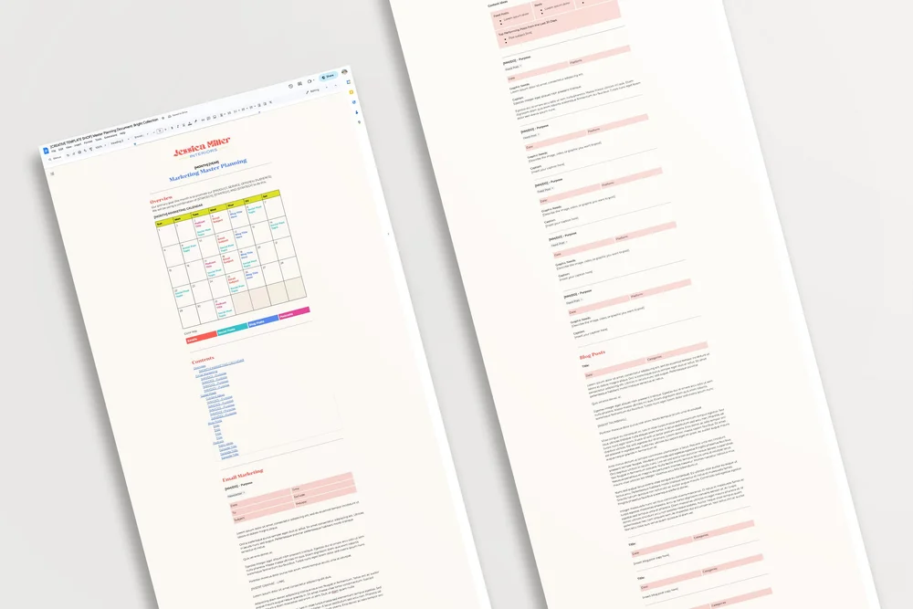 Digital Planner PDF Template — Creative Template Shop