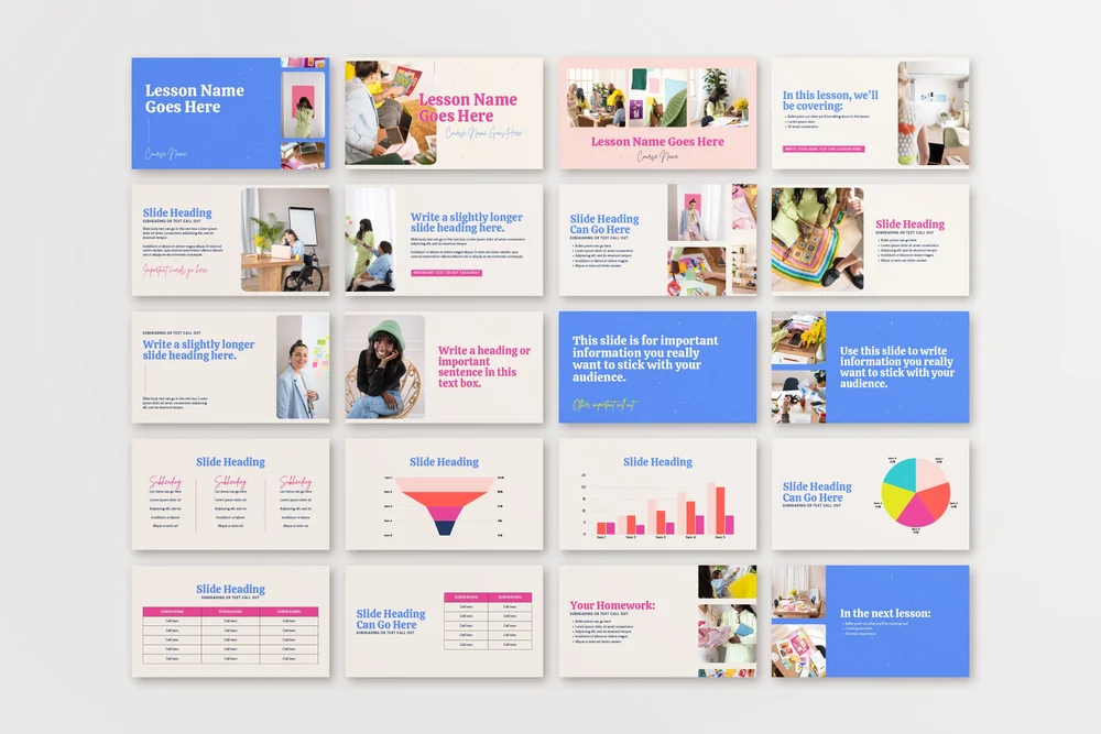 Modern Vision Board Templates — Creative Template Shop