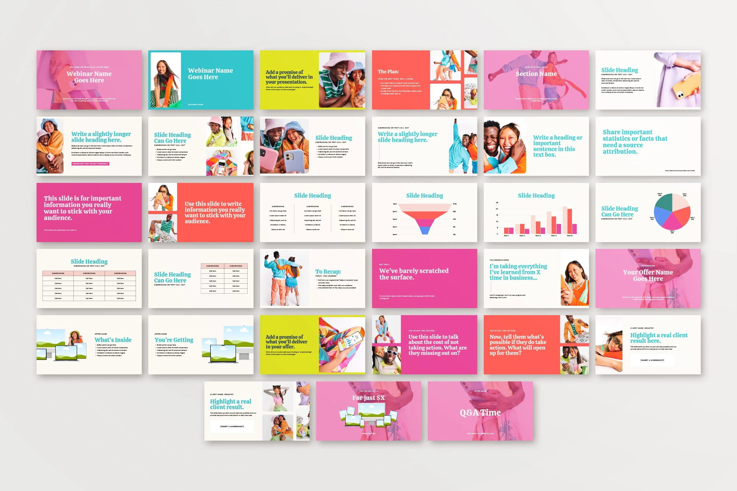 Geometric Lead Magnet Marketing Canva Template Bundle: Neutral ...
