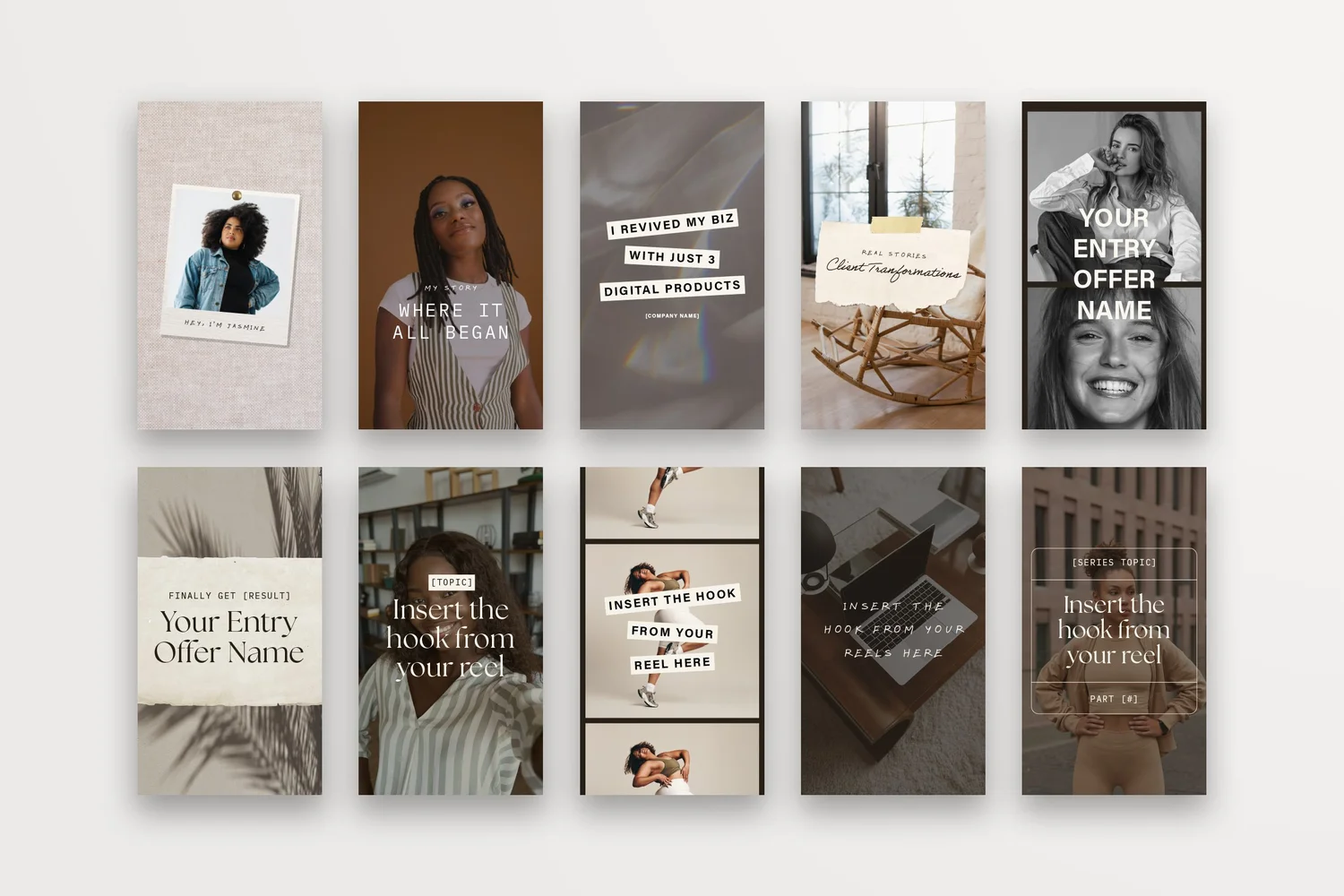 Educational Instagram Carousel Canva Templates: Bright Collection ...