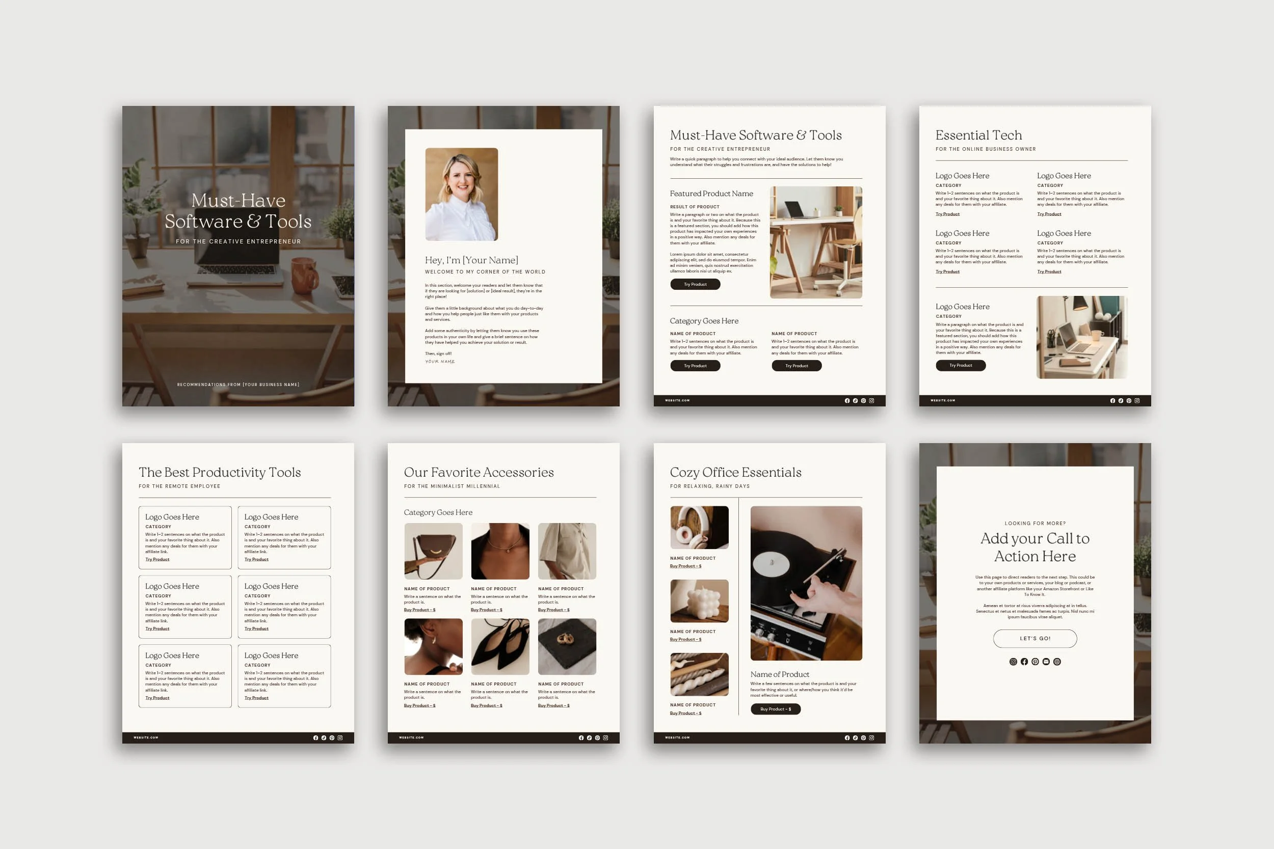 Lead Magnet Landing Page Canva Website Template: Bright Collection ...
