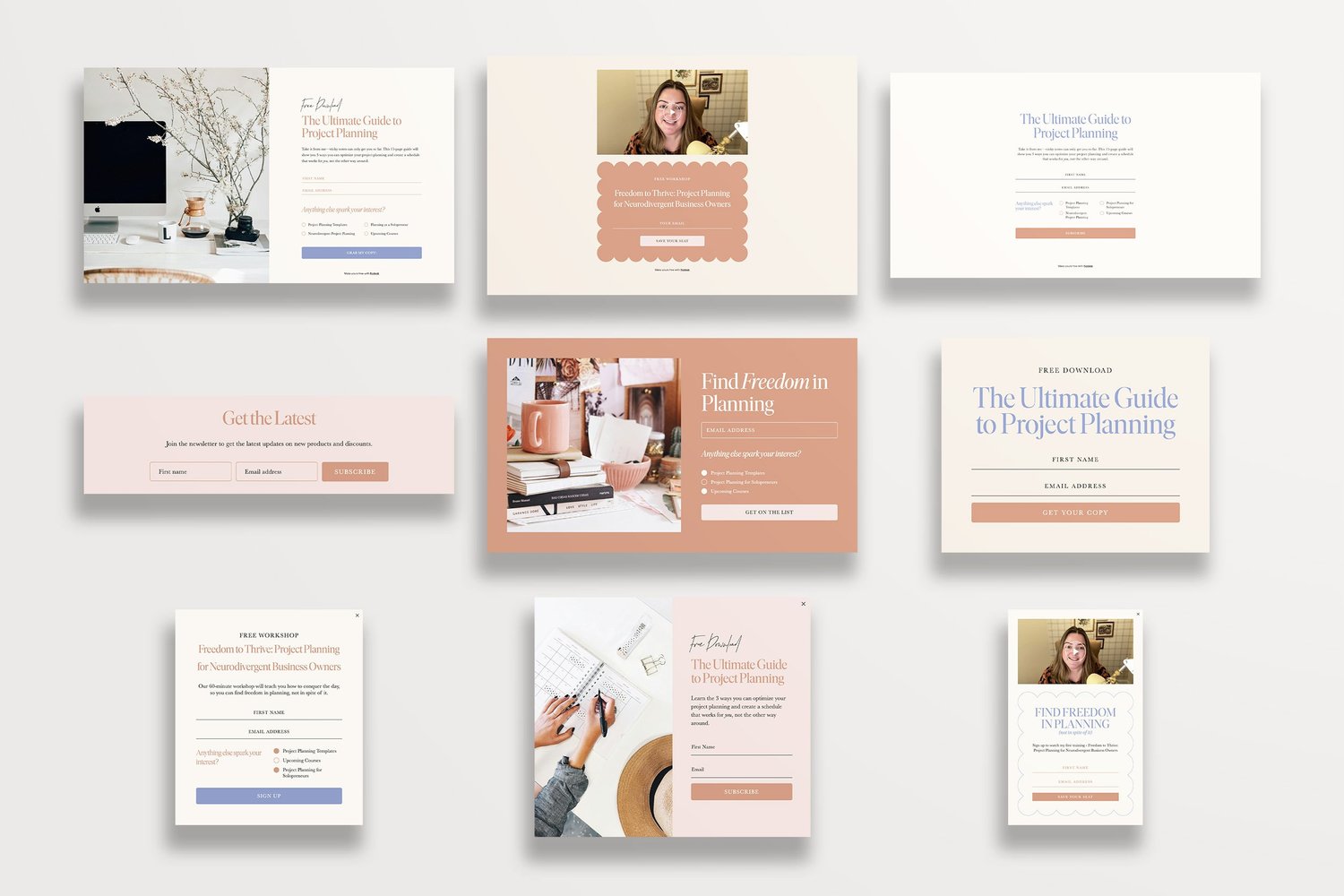 Digital Product Promotion Flodesk Email Templates: Bright Collection ...