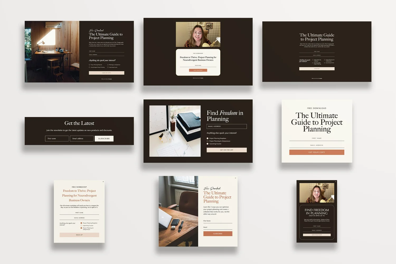 Geometric Lead Magnet PDF Canva Template: Neutral Collection — Creative ...
