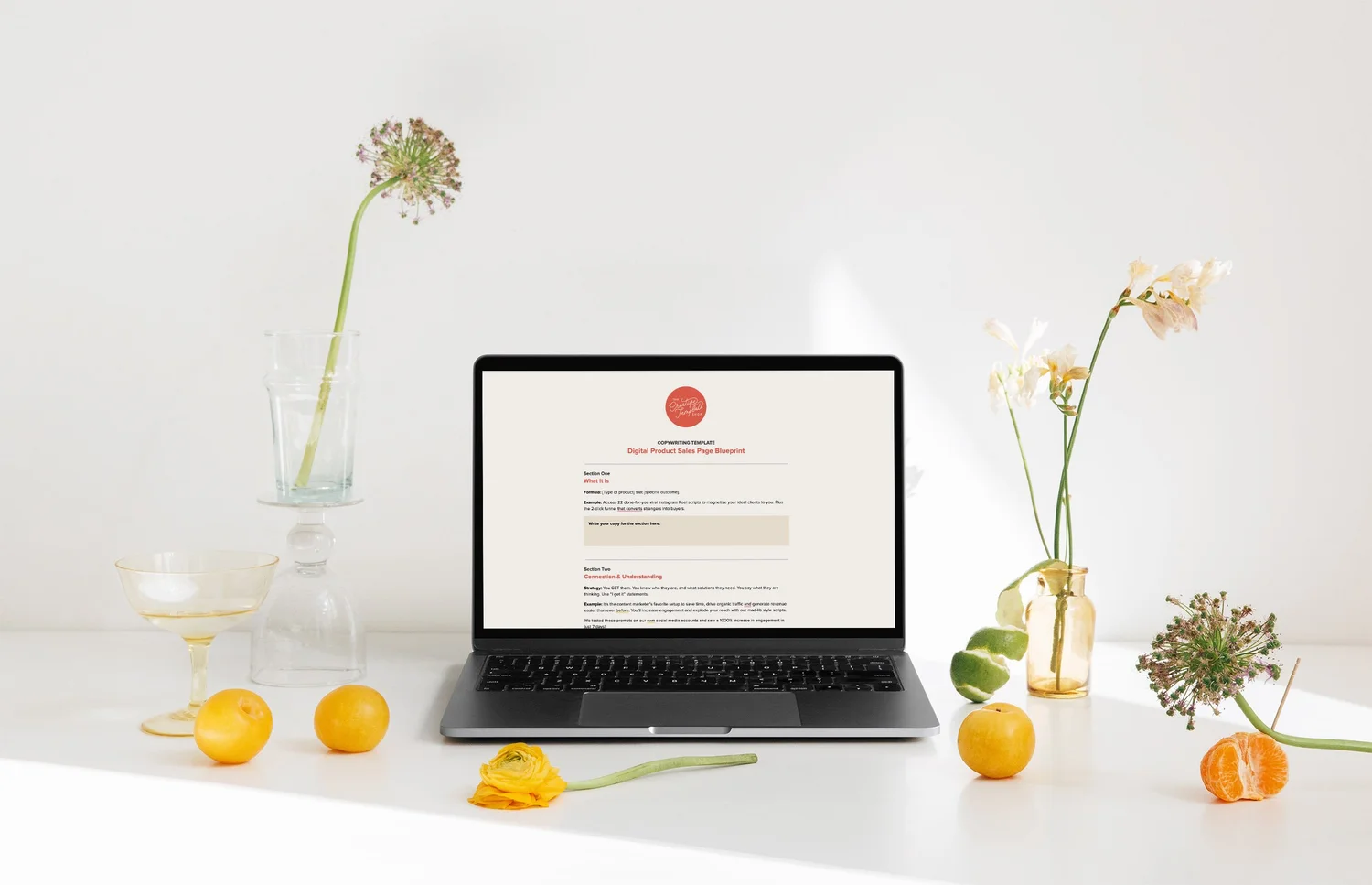 Digital Product Sales Page Copywriting Blueprint — Creative Template Shop
