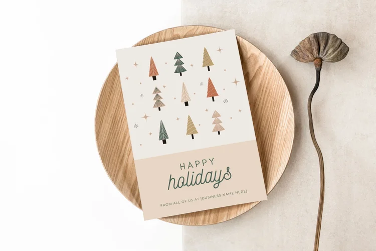 Holiday Card Canva Templates: Neutral Collection — Creative Template Shop