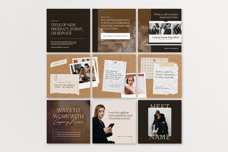 Holiday Promo Graphics Canva Template Bundle: Bright Collection ...