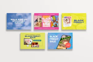 Boho Email Newsletter Header Graphics Canva Template: Bright Collection ...