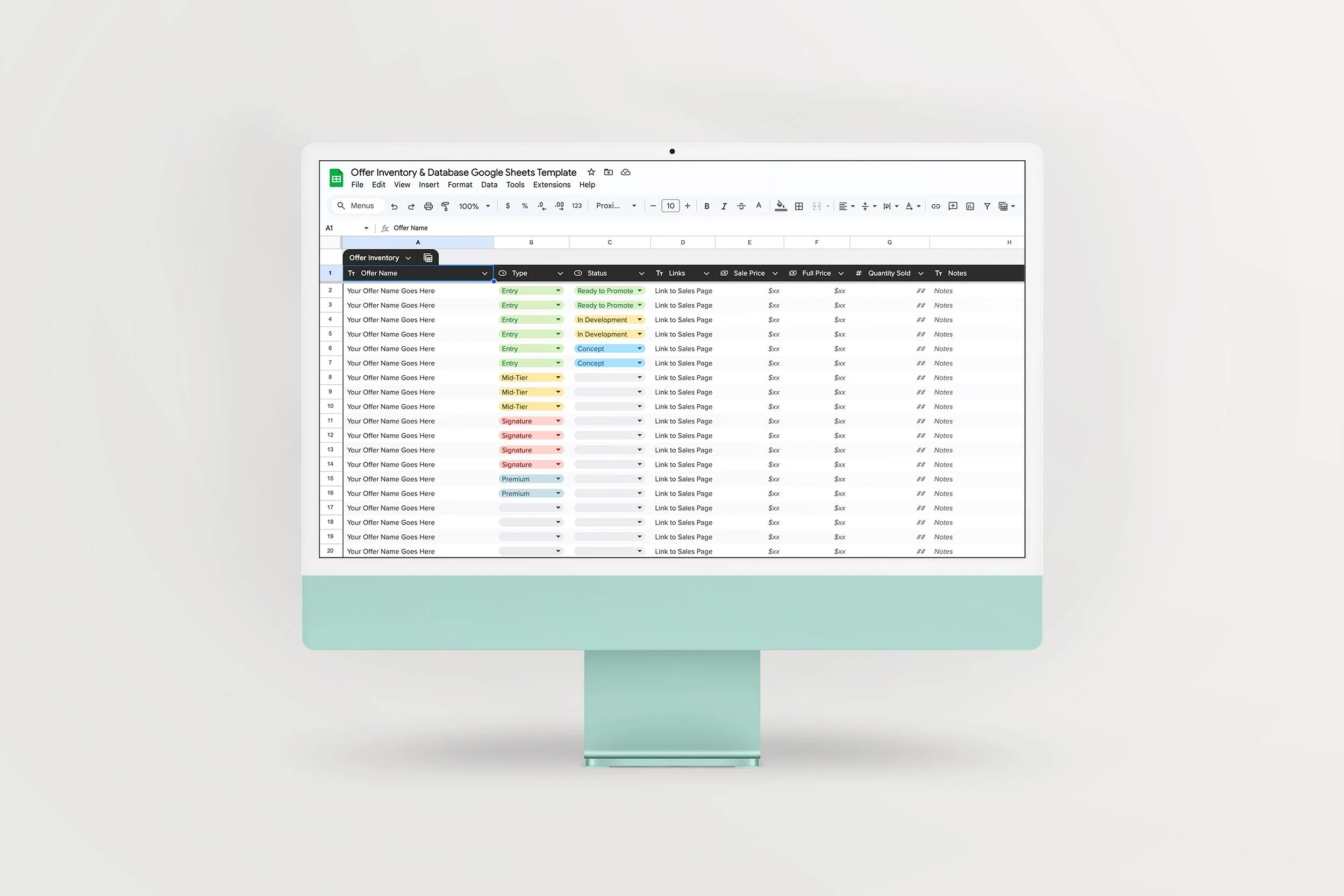 Client Onboarding Form Google Doc Template: Neutral Collection ...