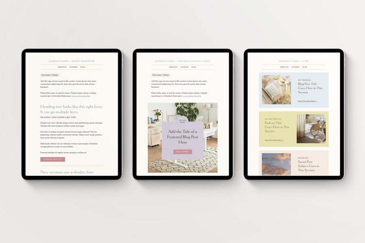 Email Signature Google Templates: Bright Collection — Creative Template ...