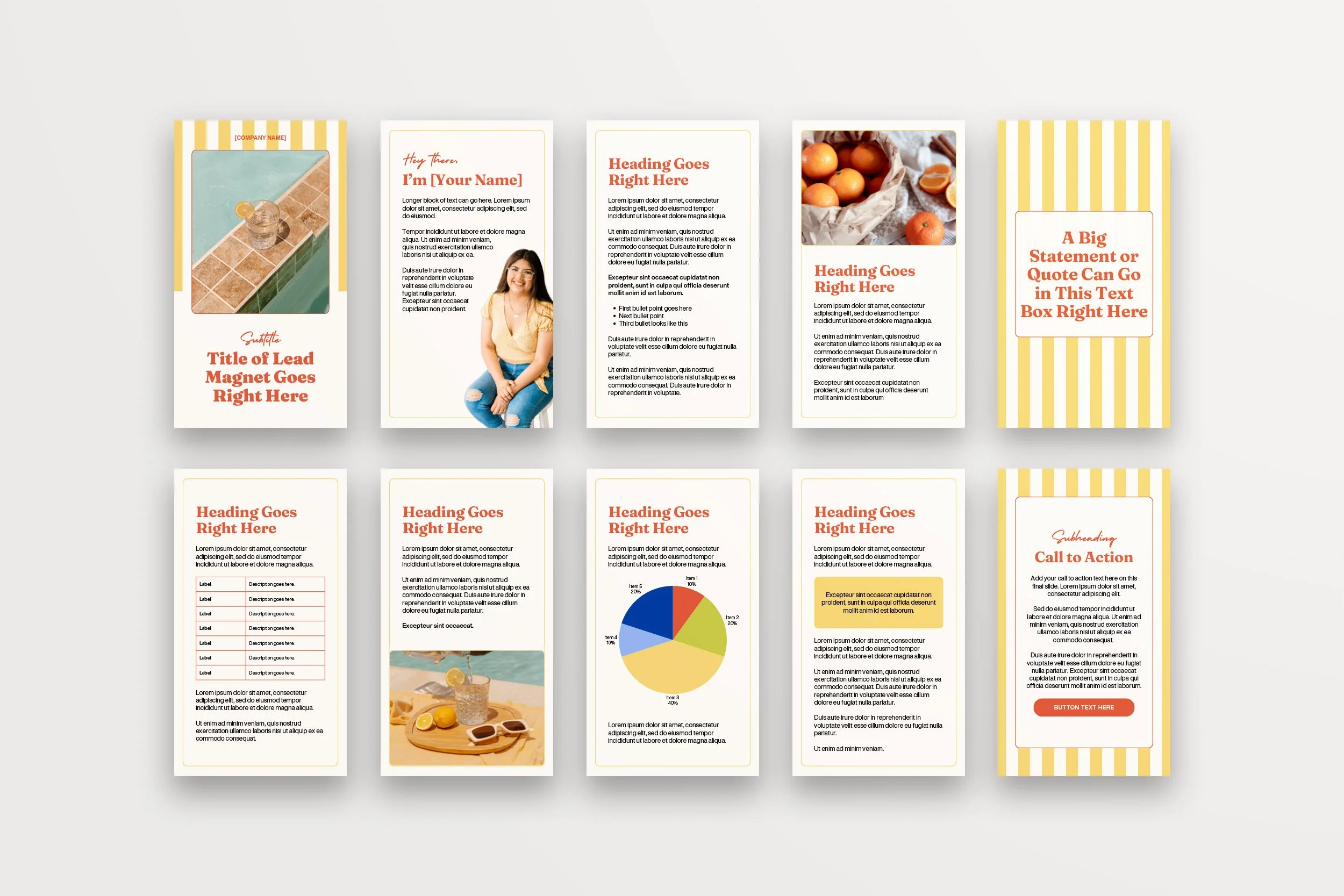 Lead Magnet Landing Page Canva Website Template: Bright Collection ...
