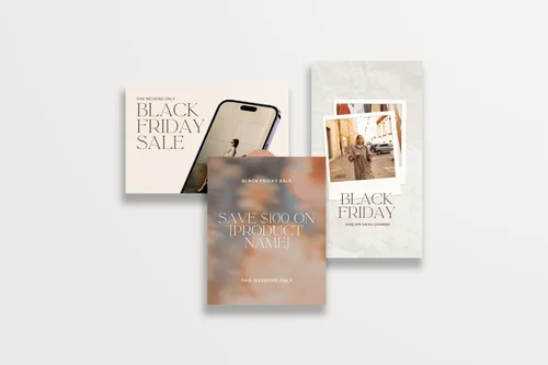 Boho Email Newsletter Header Graphics Canva Template: Neutral ...