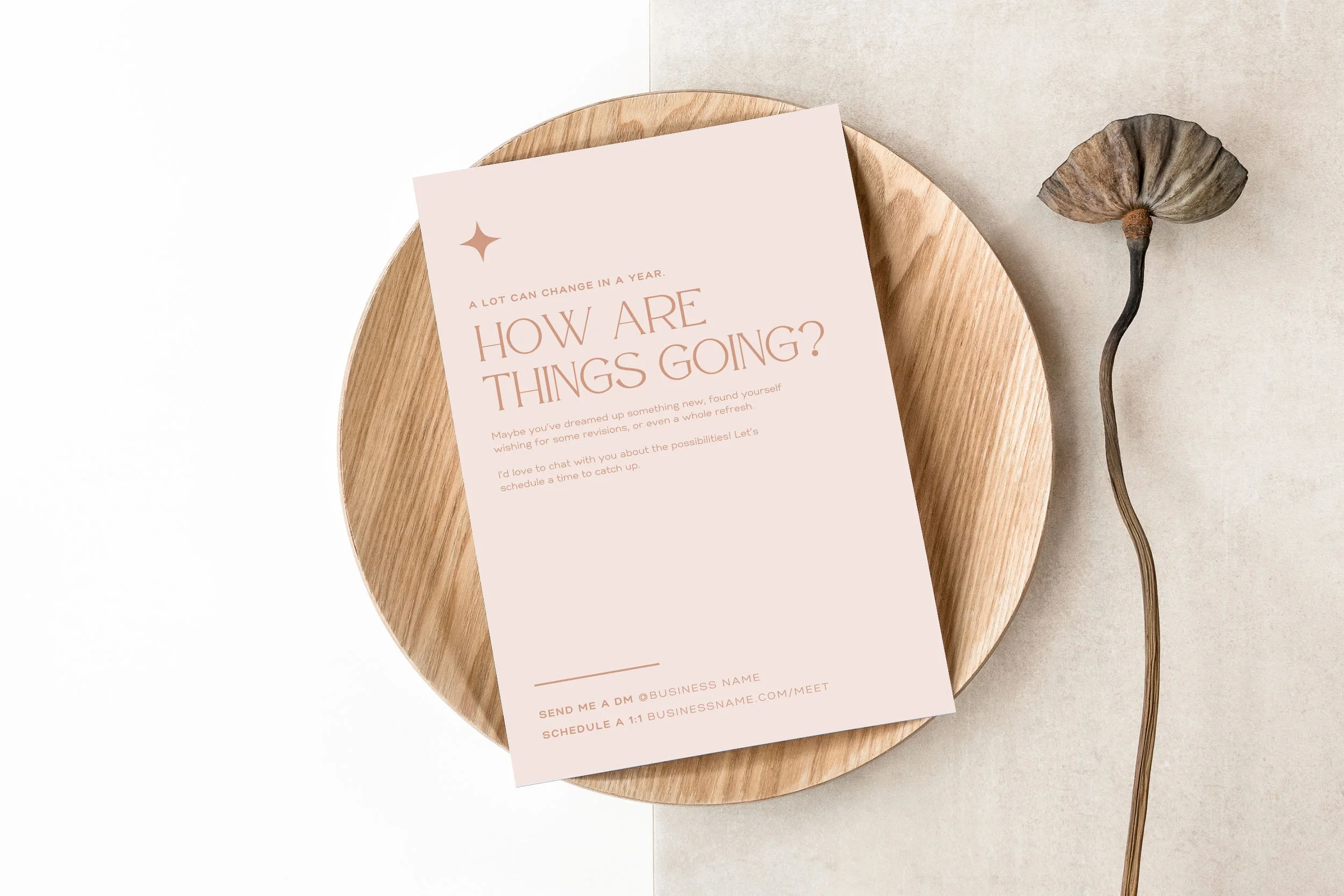 Client Experience Mailing Cards Canva Templates: Soft Collection ...
