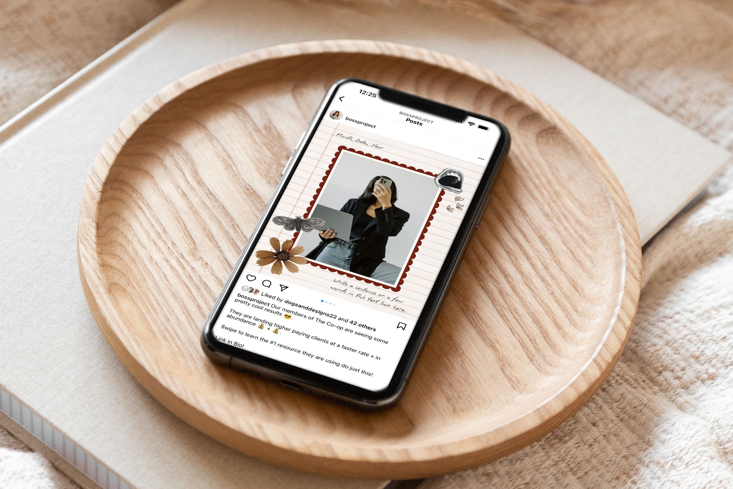 Collage Social Media Canva Templates: Neutral Collection — Creative ...