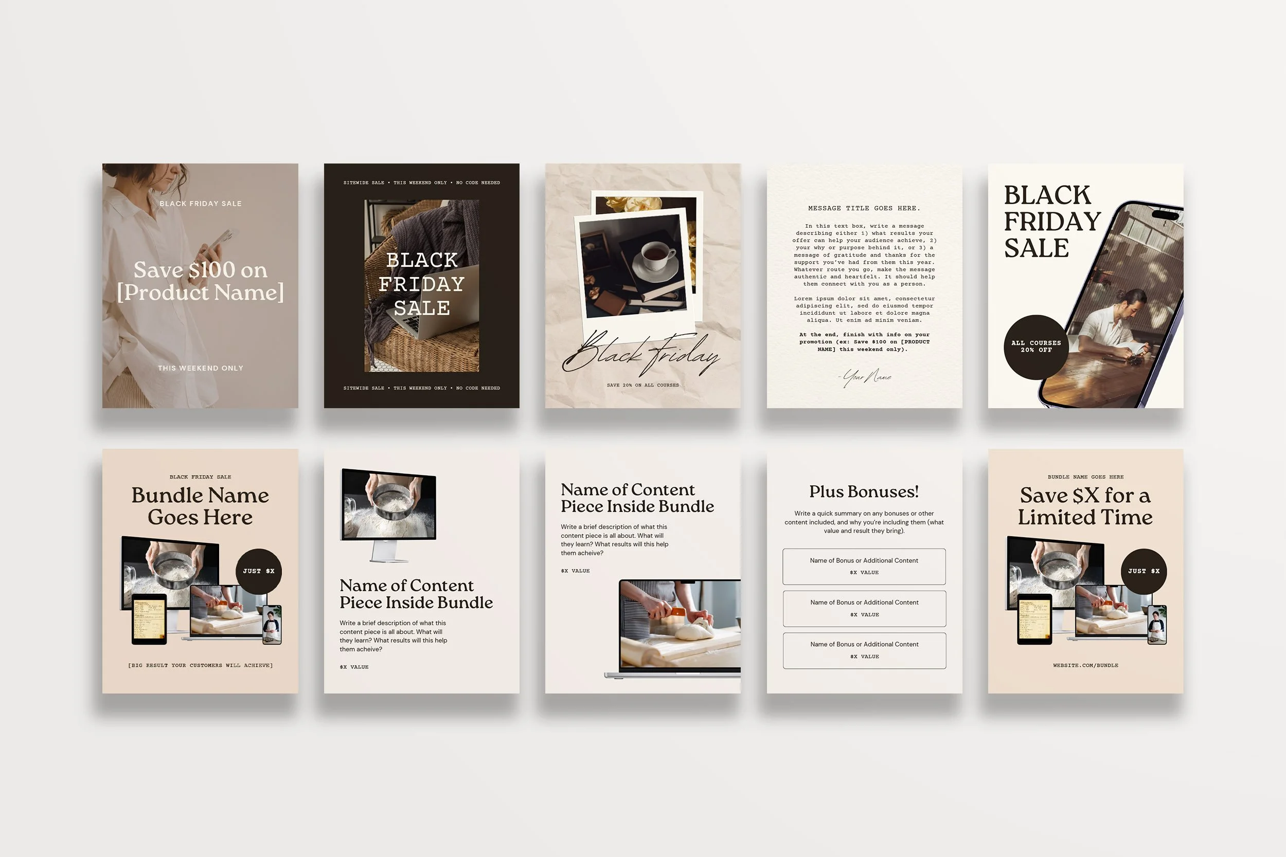 Modern Vision Board Templates — Creative Template Shop