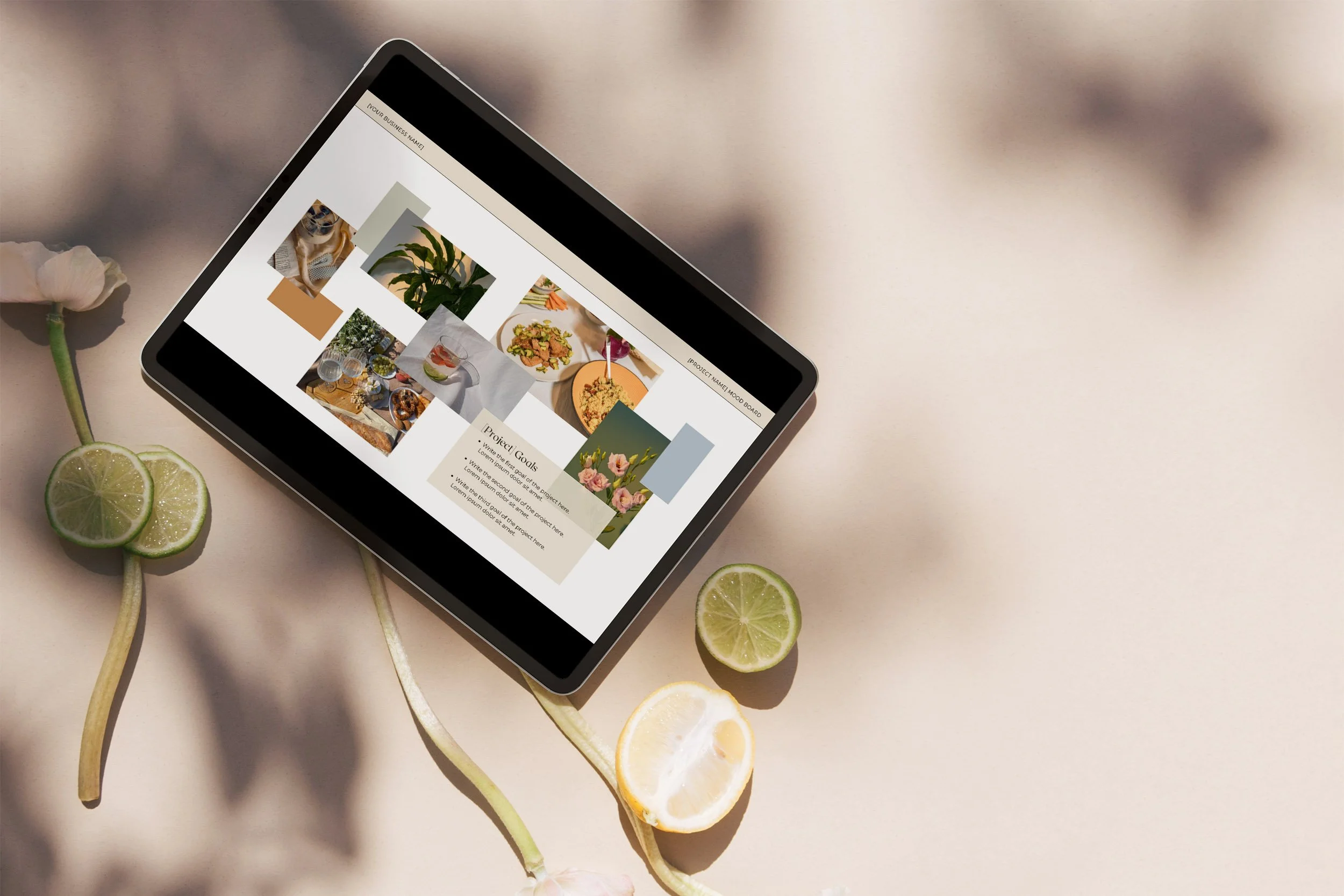 Client Project Mood Board Canva Templates — Creative Template Shop