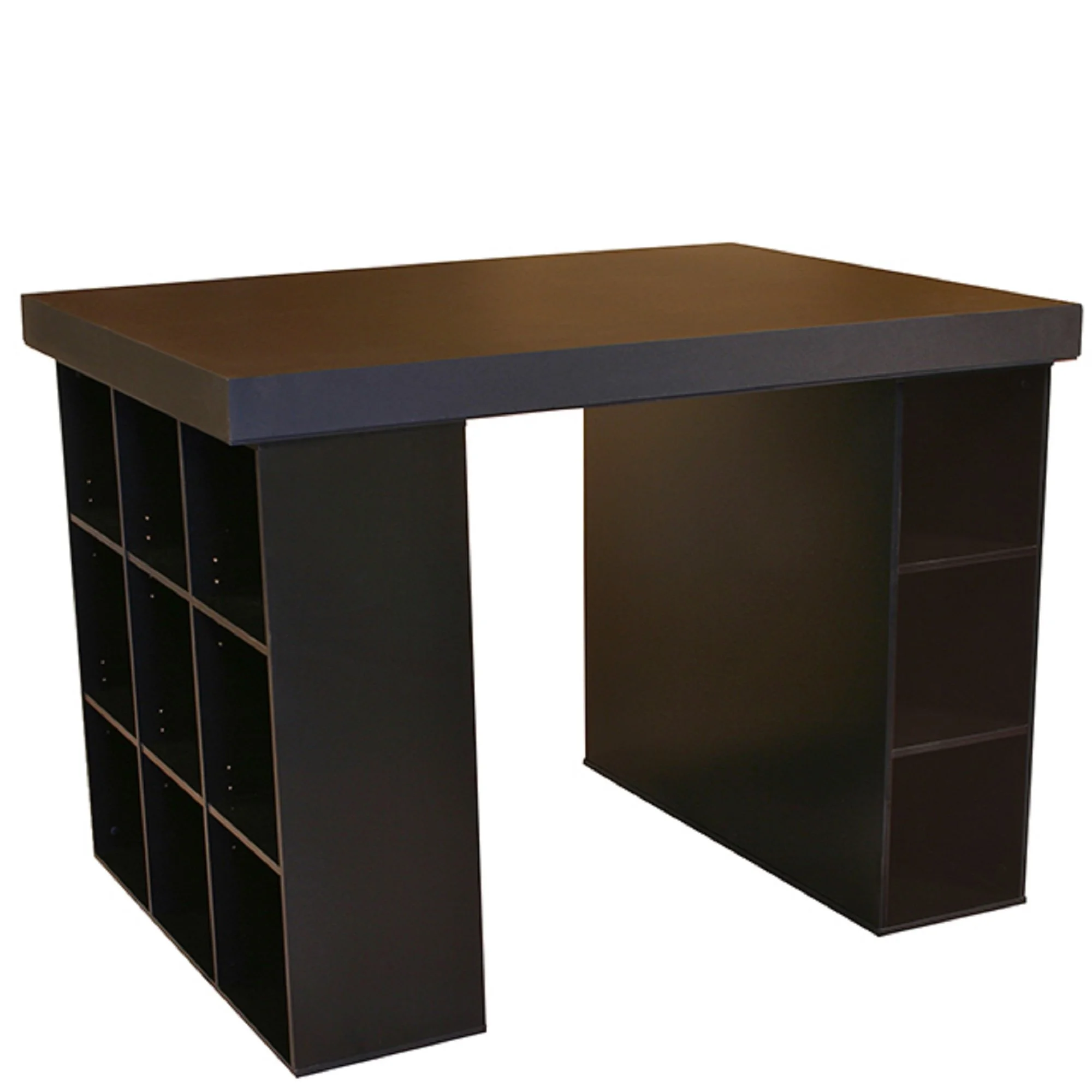 Project Center Desk with Bookcase and 3 Bin Cabinet — Venture Horizon