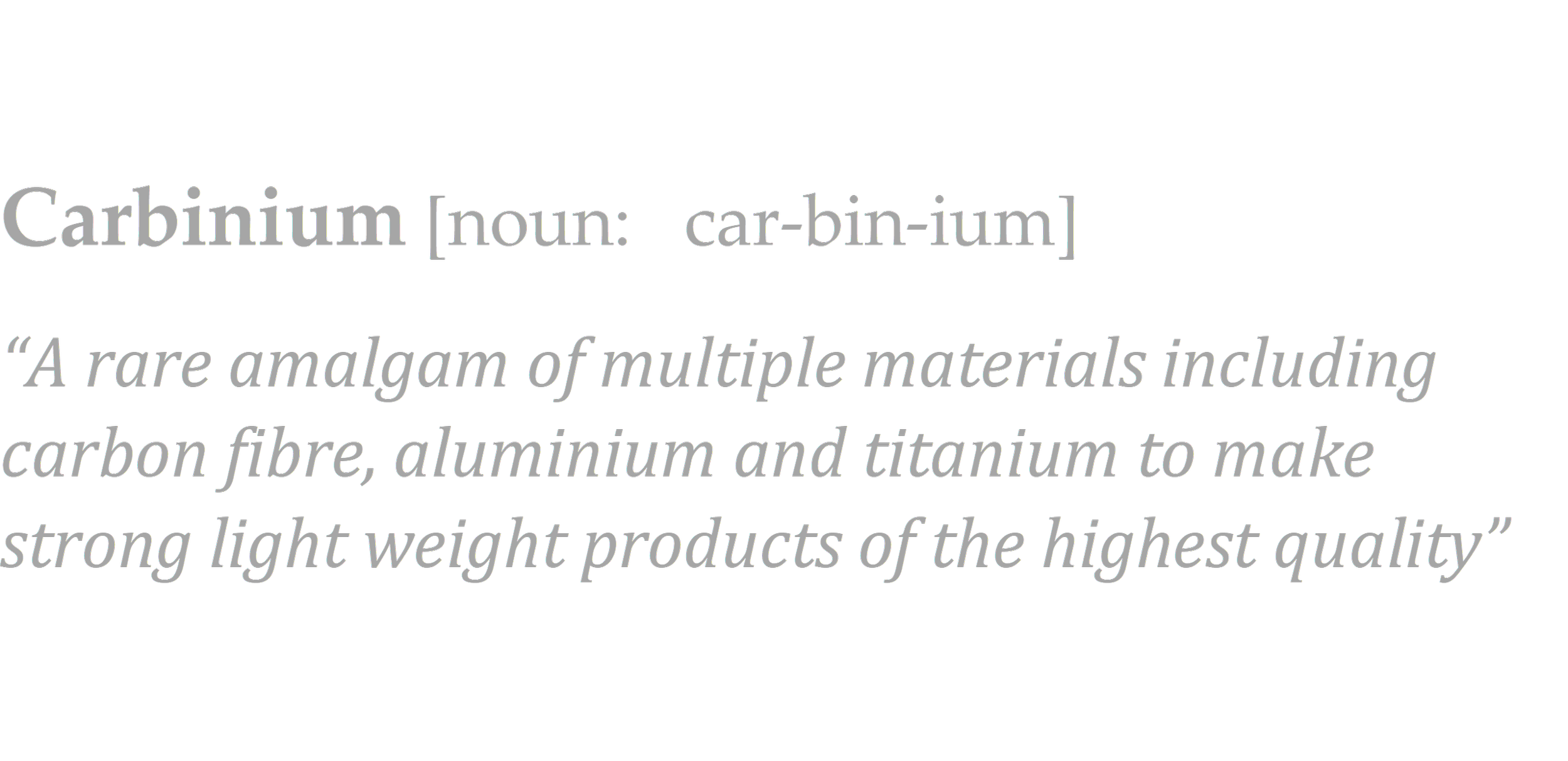Carbinium Engineering