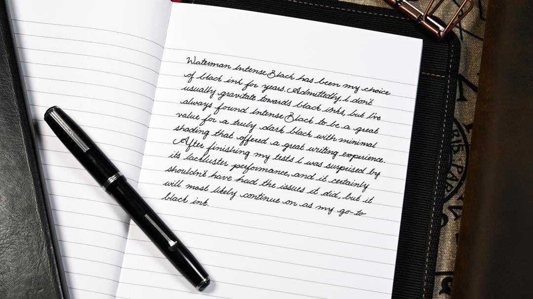 Waterman Intense Black - Ink Review