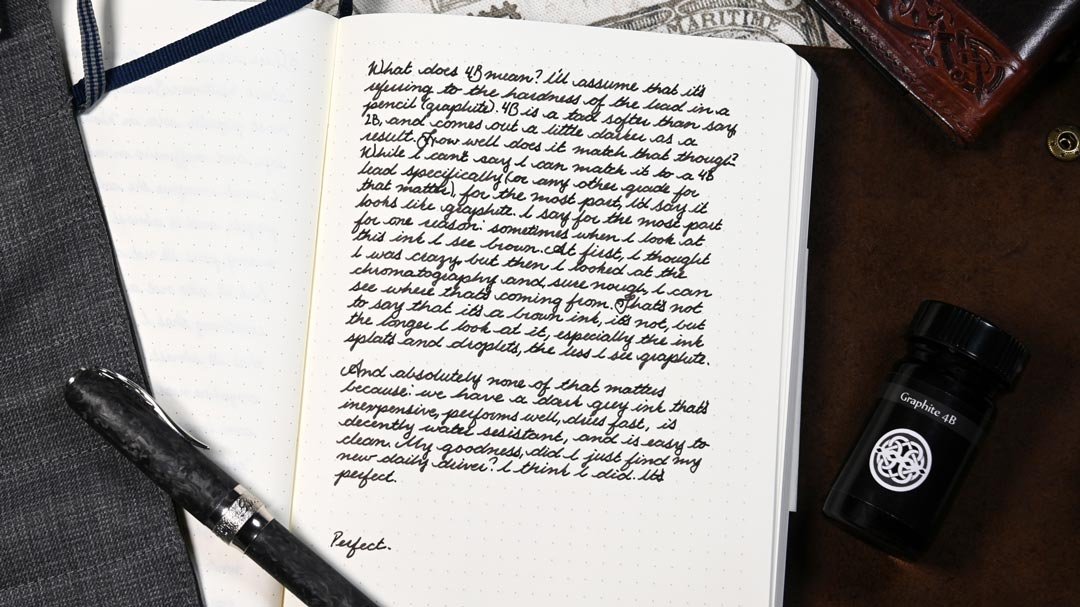 Franklin-Christoph Graphite 4B - Ink Review