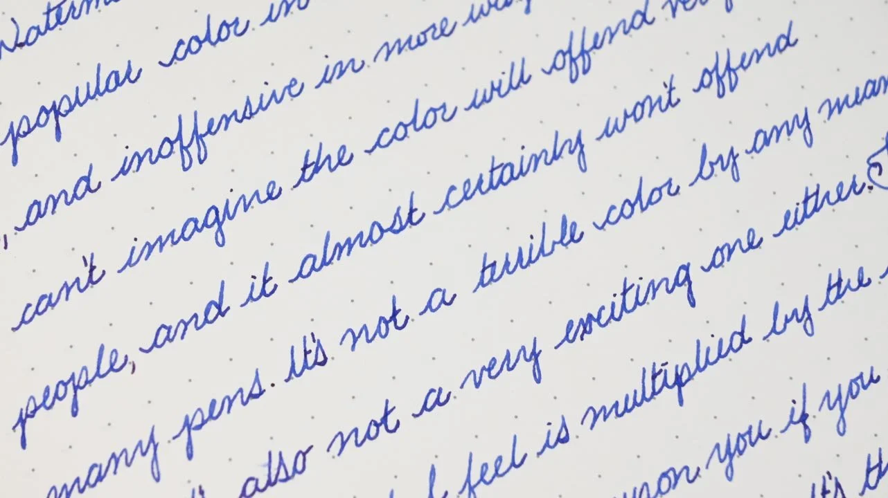 Waterman Serenity Blue - Ink Review