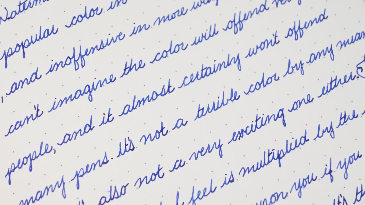 Waterman Serenity Blue - Ink Review