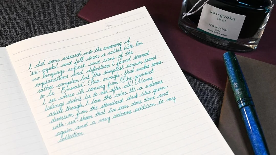 Pilot Iroshizuku Sui-gyoku - Ink Review