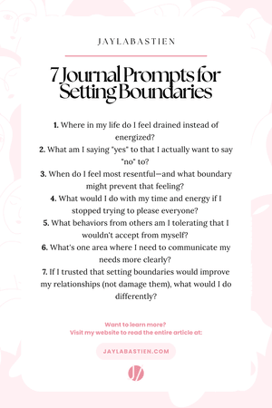 7 Journal Prompts for Setting Boundaries — JAYLABASTIEN • Helping Women ...