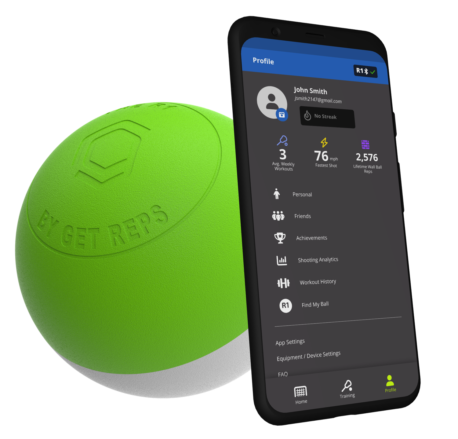 GET REPS - Measure Greatness with the R1 Smart Lacrosse Ball