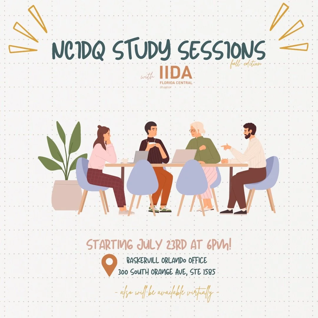 NCIDQ Study Sessions — IIDA Florida Central Chapter