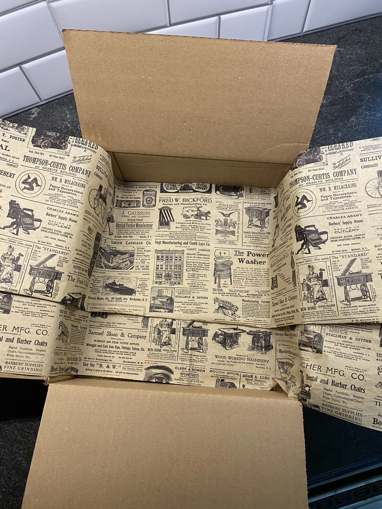 Vintage Times Tissue Paper — Curious Treasures Home