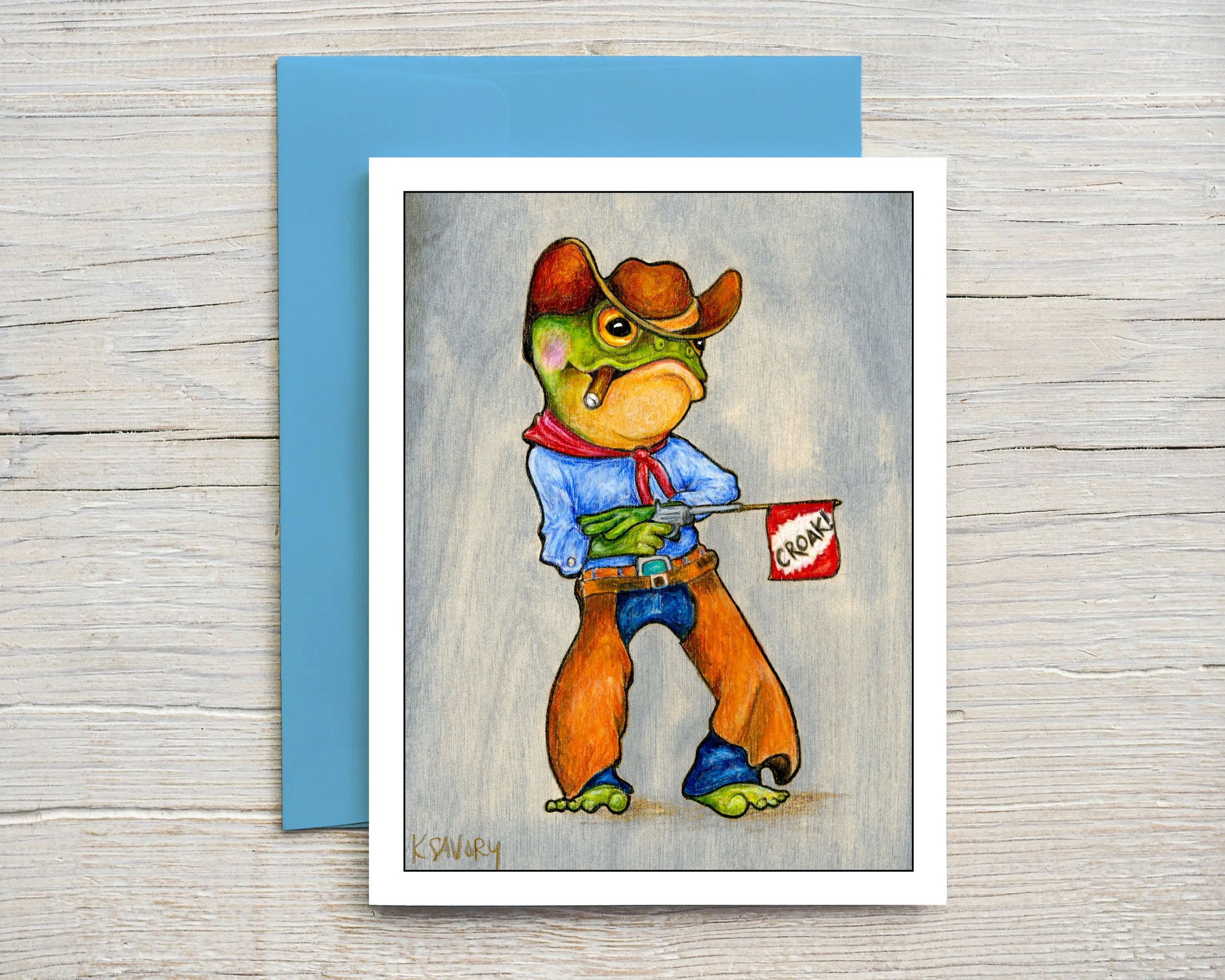 Just Foolin' notecard — Simply Savory Art by Karen Savory