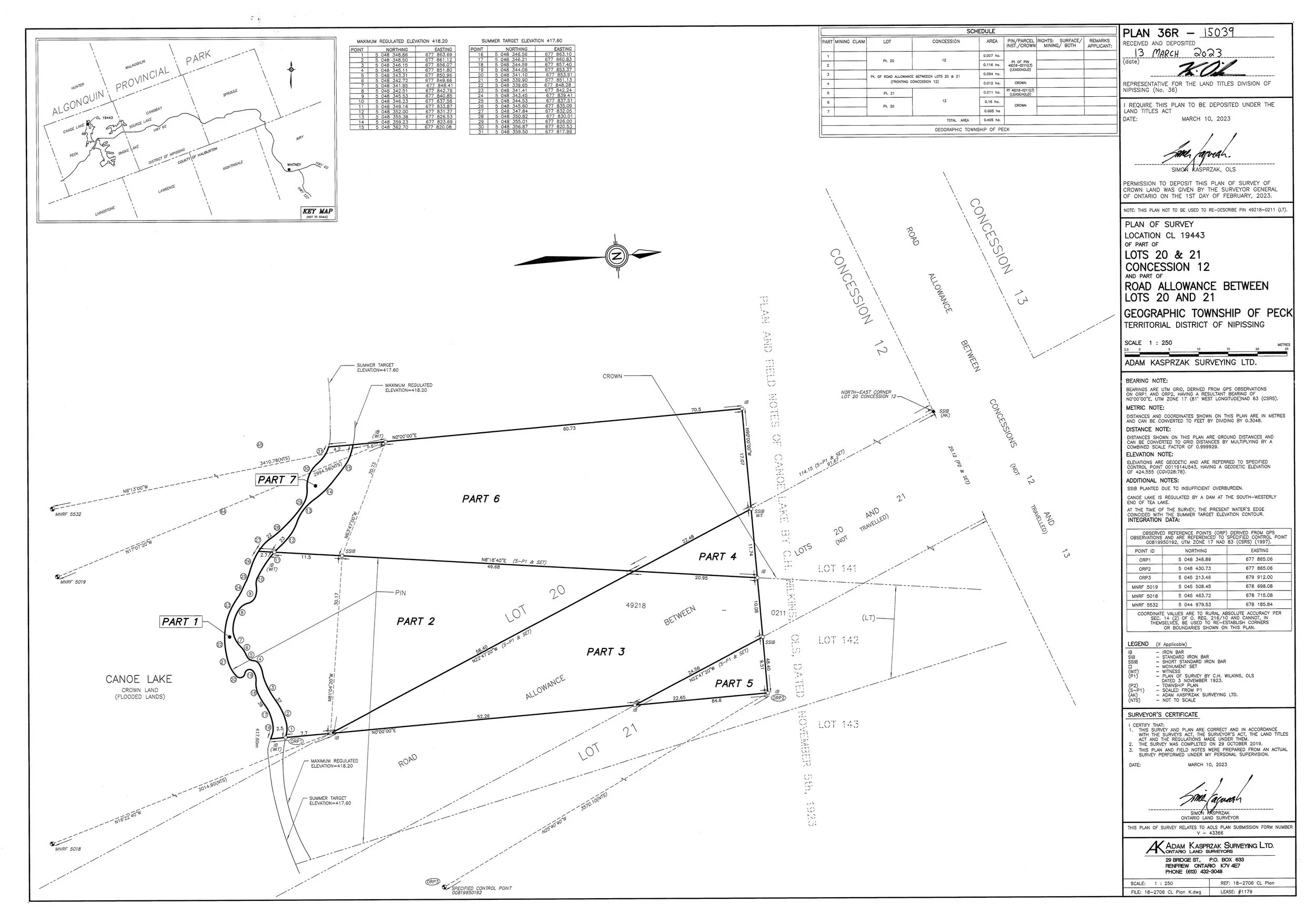 Crown Land Reference Plan — Adam Kasprzak Surveying