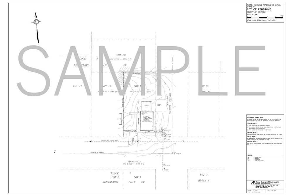 Topographic Plan — Adam Kasprzak Surveying