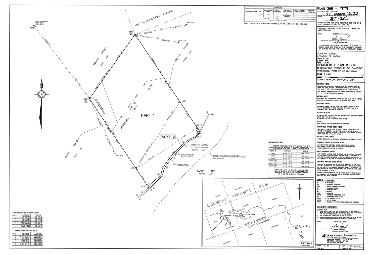 Crown Land Reference Plan — Adam Kasprzak Surveying