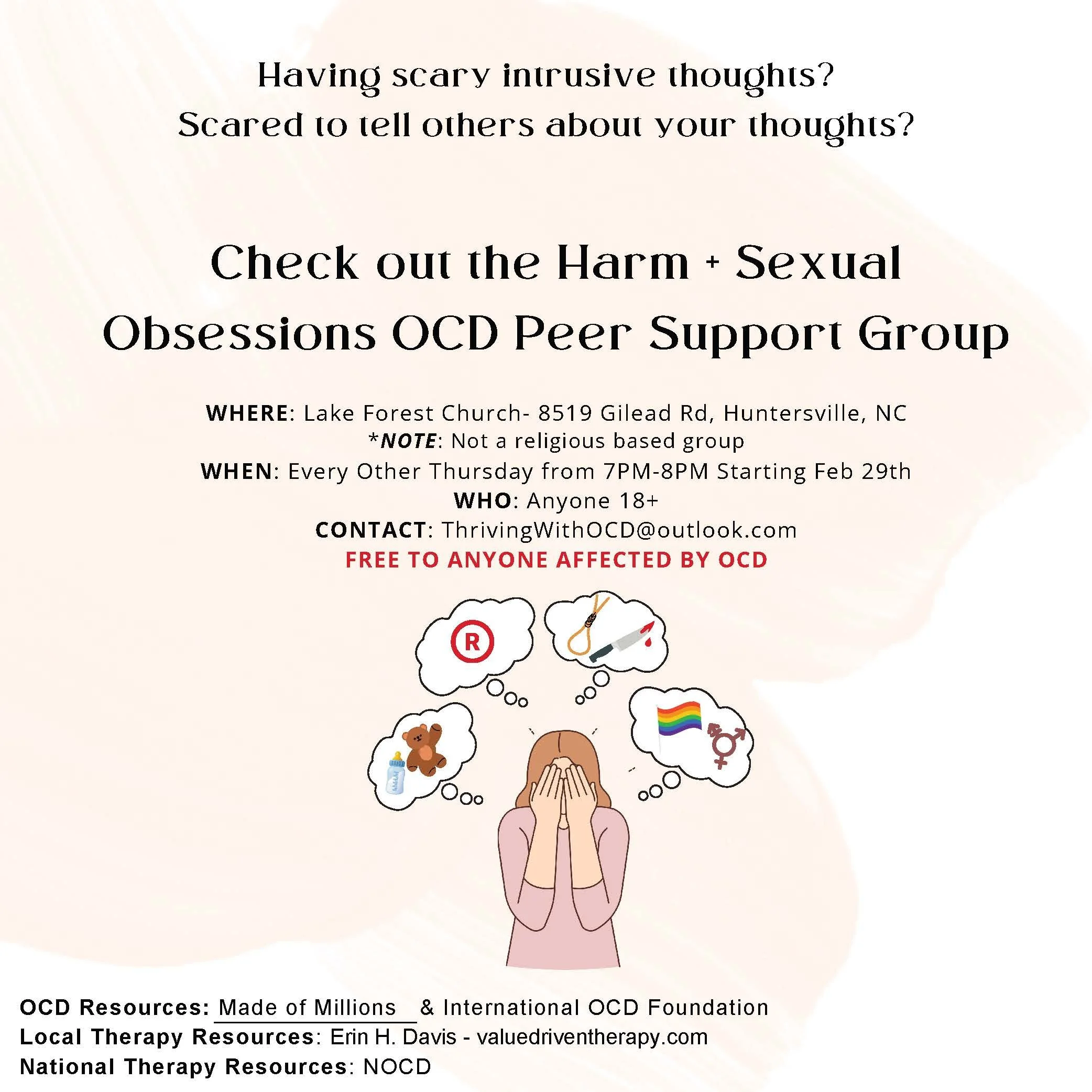 Free OCD Support Group — Erin Davis - Therapy for OCD in North Carolina ...