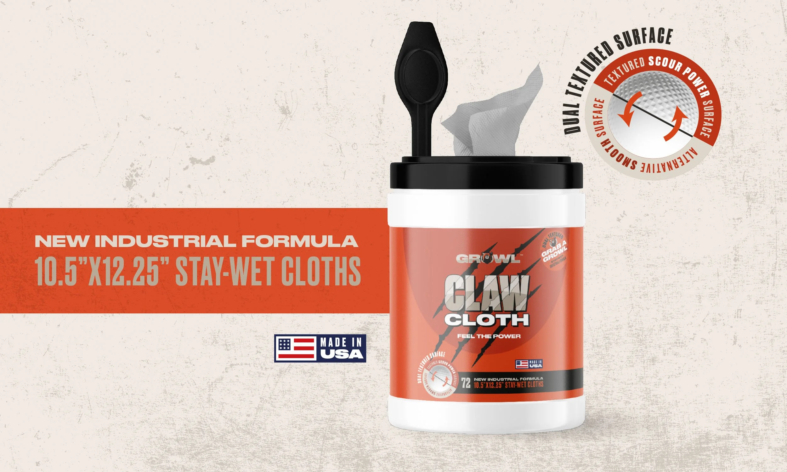 Industrial Scrubbing Towels – Claw Cloths — Growl — Cutting edge ...