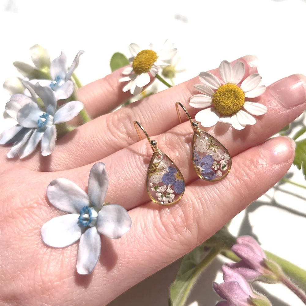 Real Pressed Flower Jewellery and Decor by Rose and Bramley