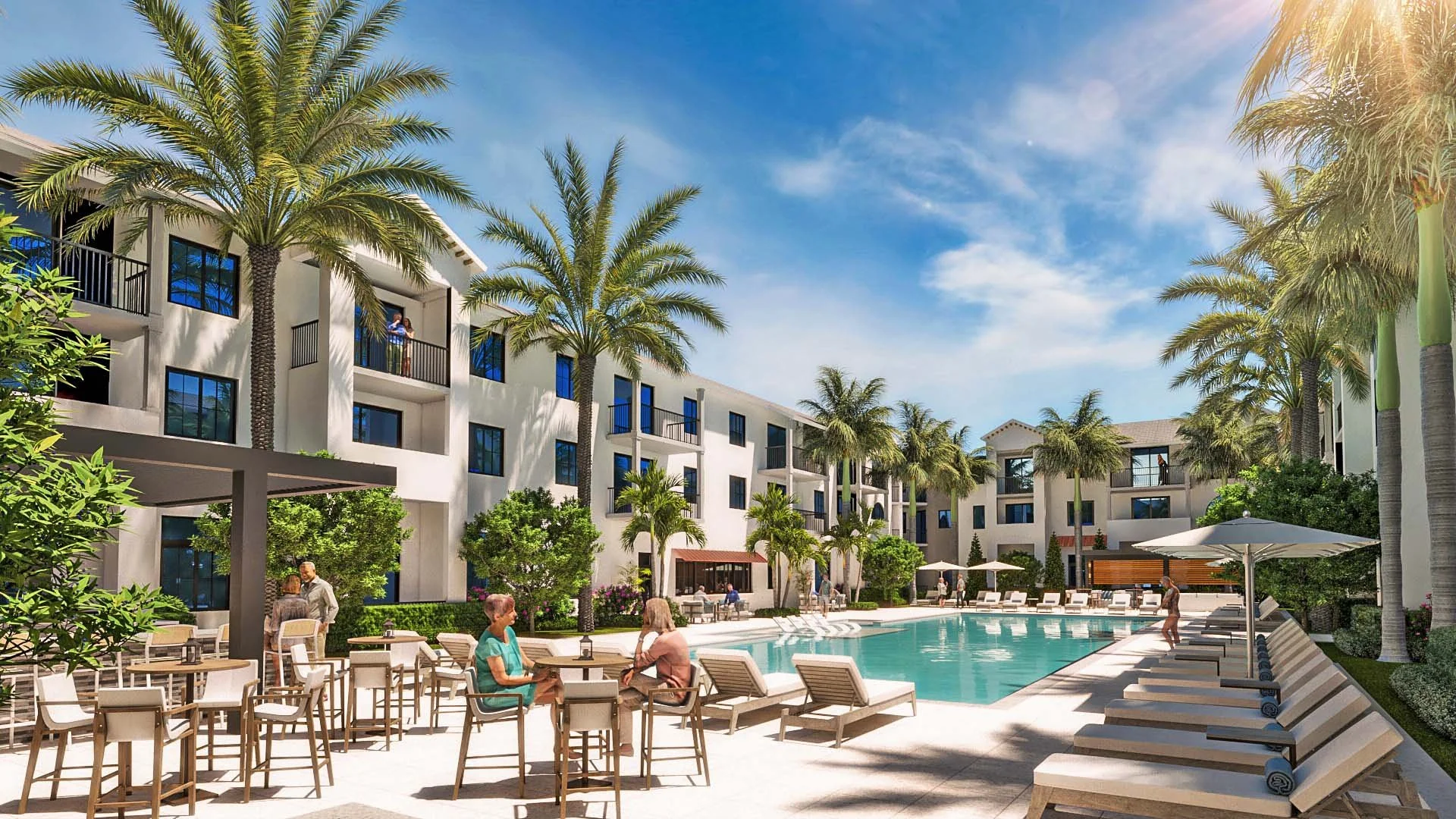 Tropical World | Palm Beach Apartment Complex | Bizi Arq