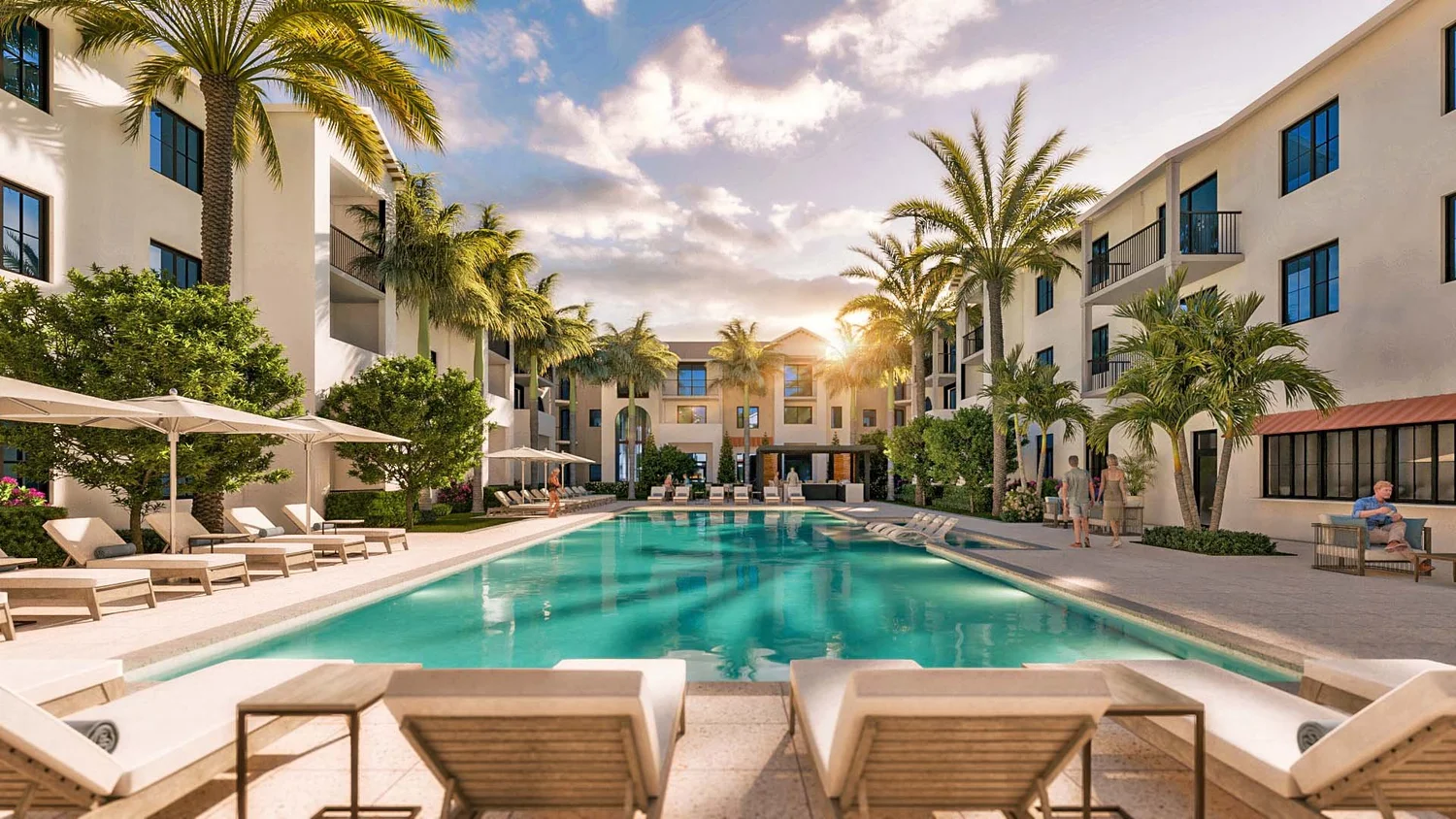 Tropical World | Palm Beach Apartment Complex | Bizi Arq