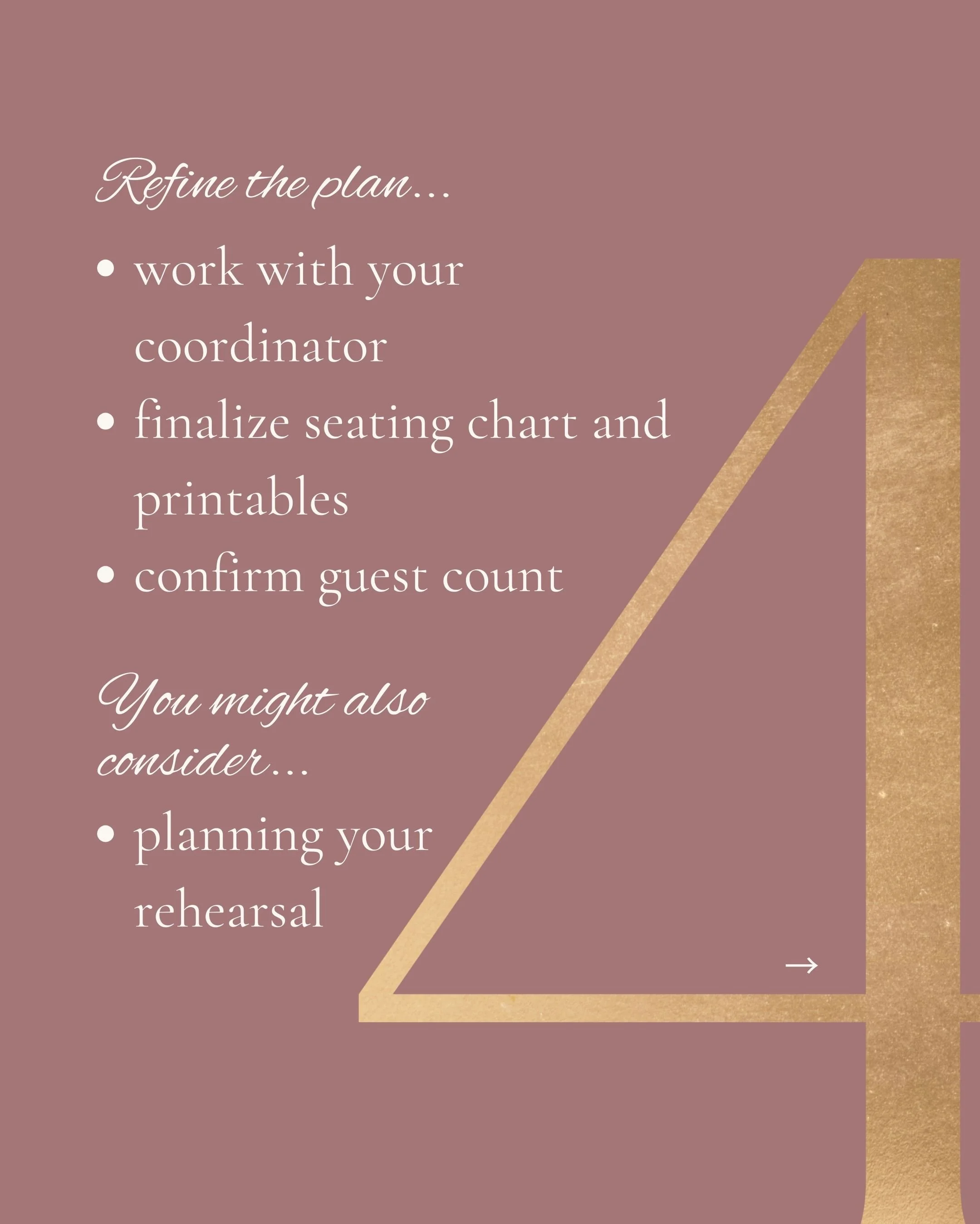 Steps to take when planning and organizing a wedding — Heatherly Event ...