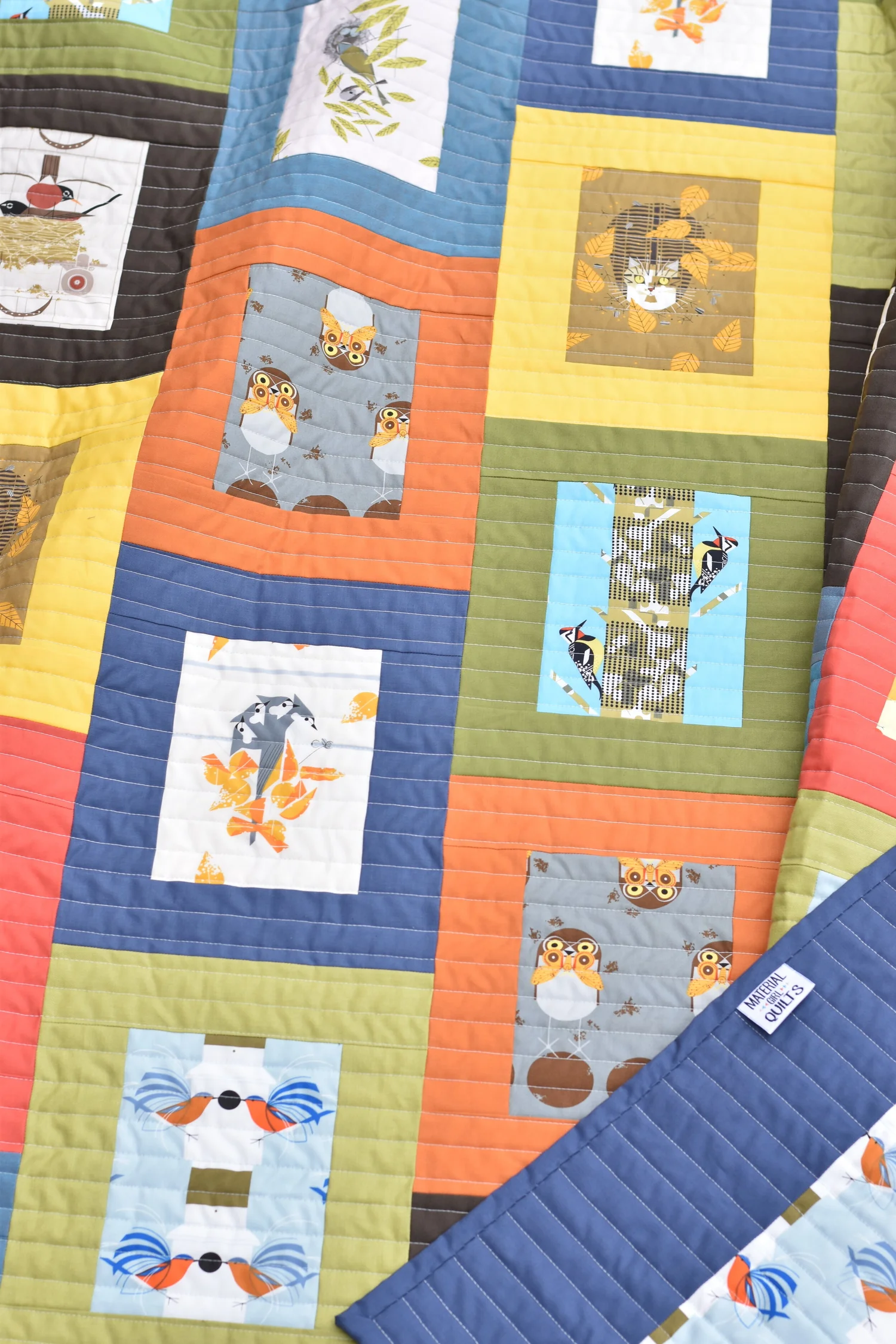 Gallery {a Charley Harper quilt and tutorial!} — Material Girl Quilts