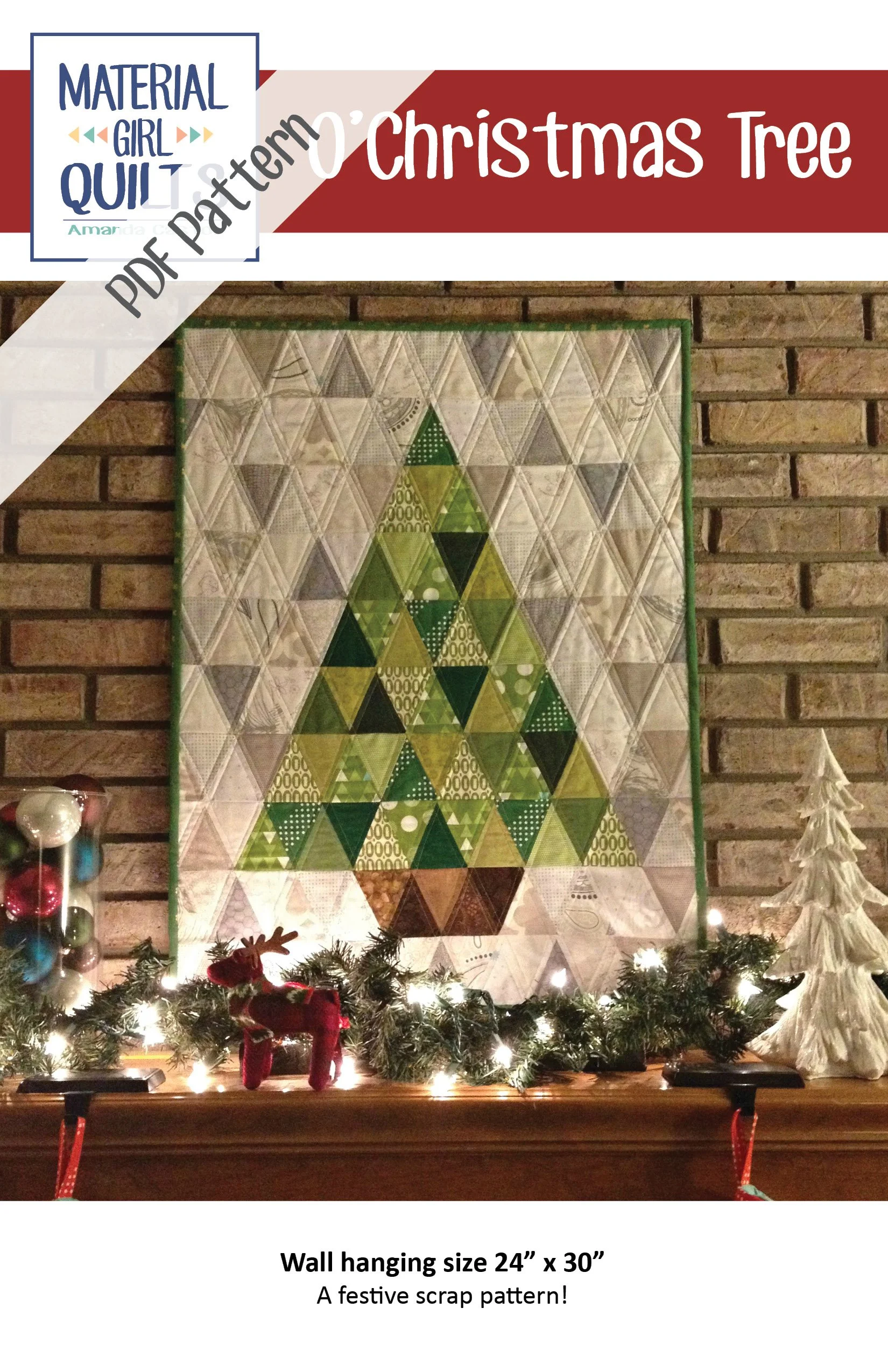 O'Christmas Tree PDF Pattern — Material Girl Quilts