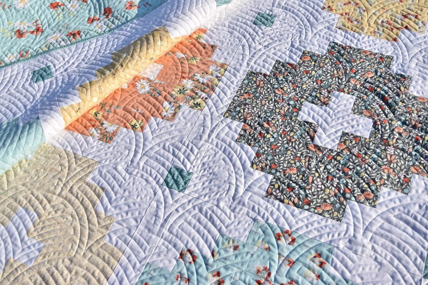 Sunshine and Sweet Tea - Honeycomb Gray — Material Girl Quilts