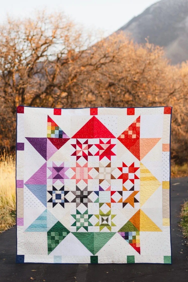 Shine Together {free quilt pattern} — Material Girl Quilts