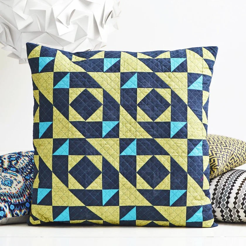 Modern Puzzle Quilted Cushion Cover Tutorial — Material Girl Quilts